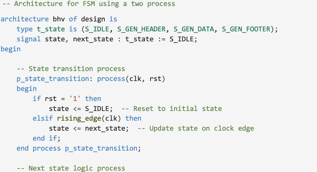 Designing FSMs in VHDL - EmLogic AS